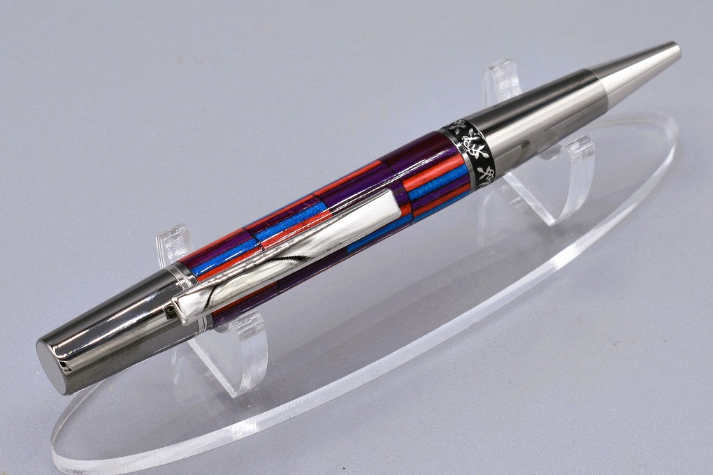 Compact twist pen. Spectraply wood. – Grumpy Guy Pens