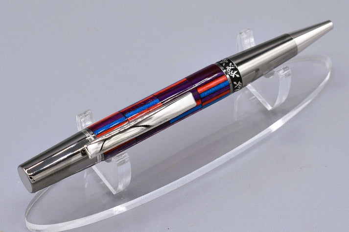 Compact twist pen. Spectraply wood. – Grumpy Guy Pens