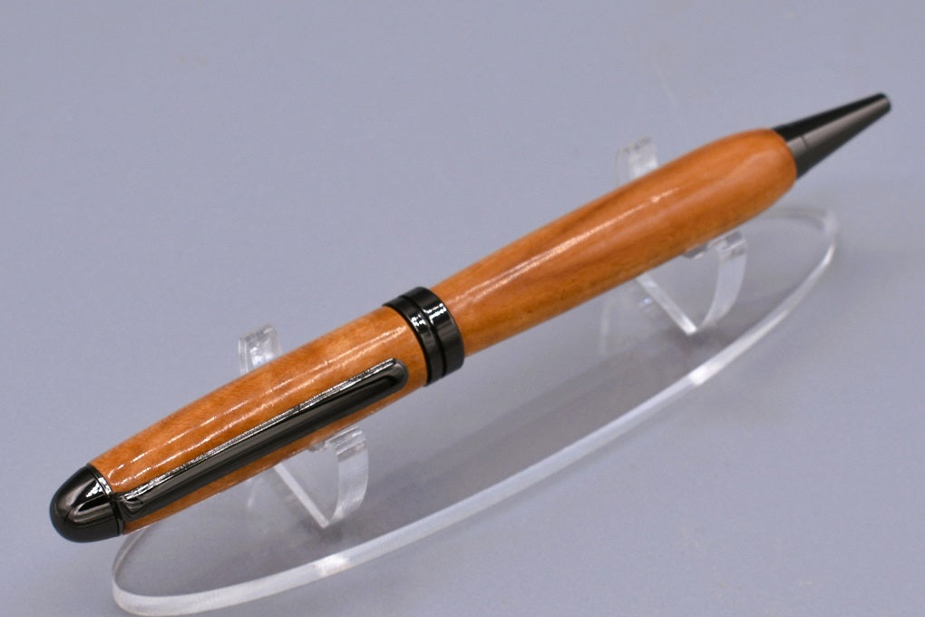 Handmade Round Top twist pen. Cherry wood. – Grumpy Guy Pens